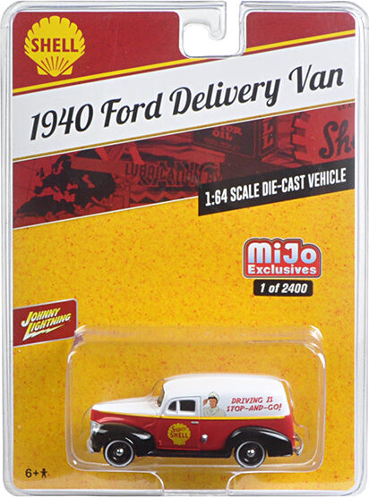 1940 Ford Delivery Van "Shell" 1/64 Diecast Model Car by Johnny ...