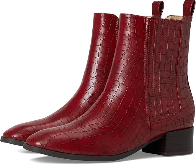 (取寄) ジュルネ コレクション レディース レンリー Journee Collection women Wrenley Croco/Red Journee Collection Wrenley Women's Boots Croco/Red : 6 M, Faux