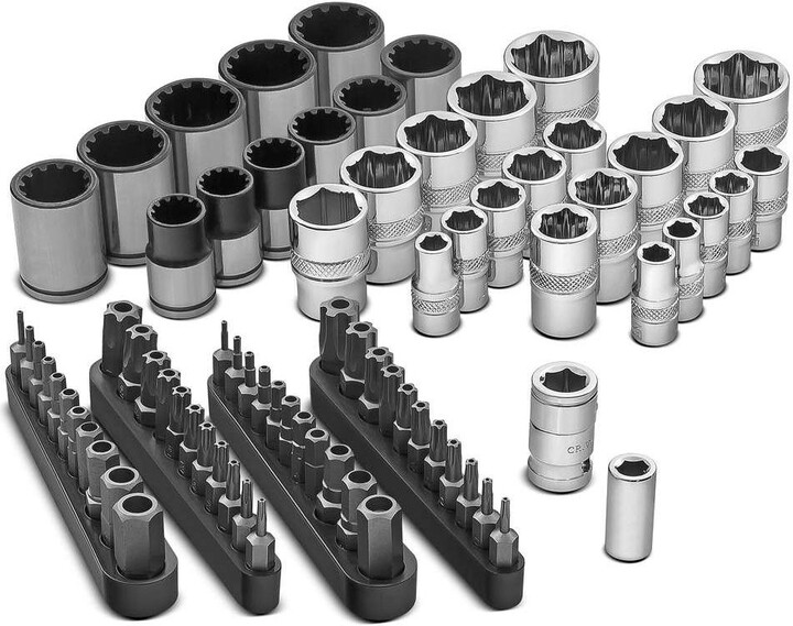Powerbuilt 81 Piece Solutions Socket and Bit Set for Specialty and ...