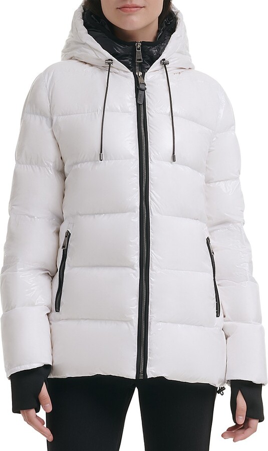 DKNY Metallic Puffer Jacket - ShopStyle