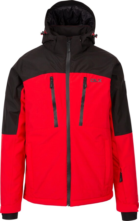 DLX Mens Ski Jacket Zip-Off Hood Down Filled with Quilted Panels Nixon ...