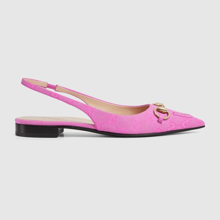 Gucci Women's Horsebit slingback ballet flat - ShopStyle