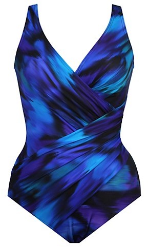 Miraclesuit Swim, Plus Size Nuage Bleu Oceanus One-Piece Swimsuit ...