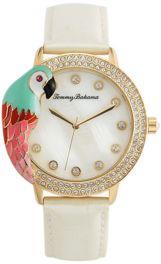 Tommy Bahama Women's Swarovski Crystal Parrot Watch - ShopStyle Jewelry