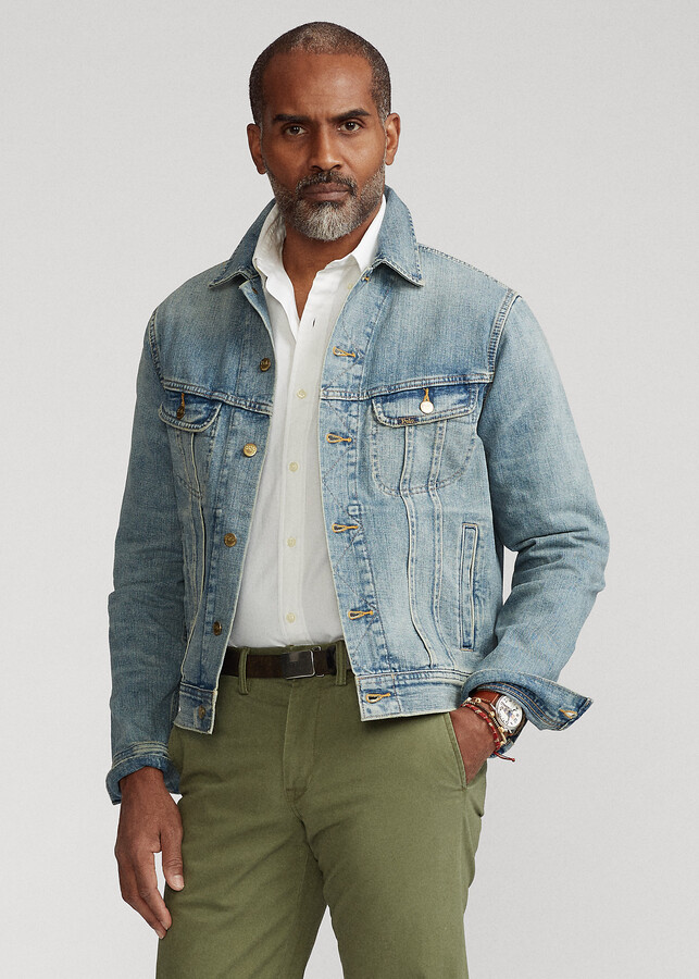 Ralph Lauren Faded Denim Trucker Jacket - ShopStyle