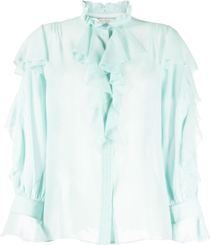 SHIATZY CHEN See-Through Silk Shirt - ShopStyle