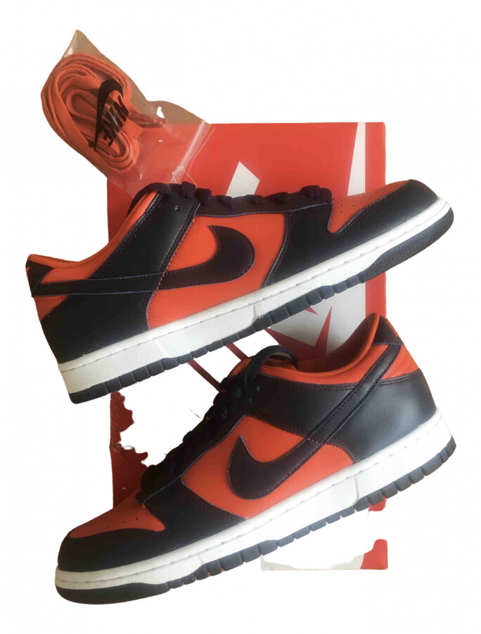 Nike blue Leather Trainers - ShopStyle Sneakers & Athletic Shoes