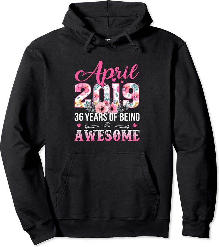 36th Birthday Born in 1988 Women Girls Made In April 1988 Floral 36 ...