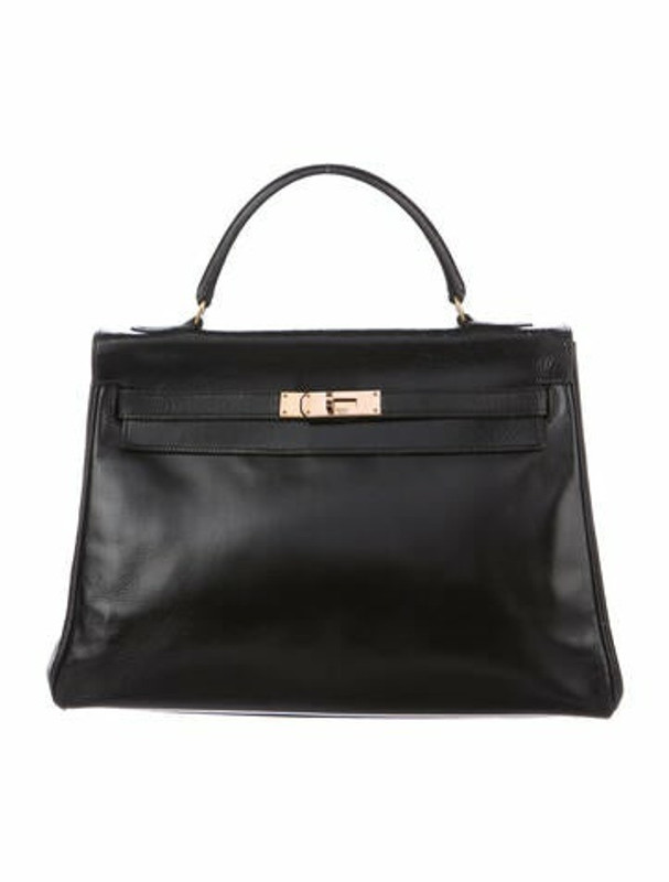 Hermes Vintage Box Kelly Retourne 32 Noir - ShopStyle Bags
