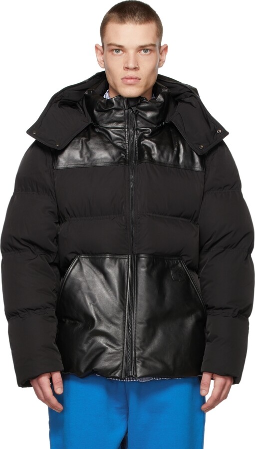 Ader Error Black Down Puffer Jacket - ShopStyle