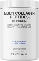 Codeage Platinum Multi Collagen Peptides Powder, Biotin, Vitamin C, Keratin, Hydrolyzed Collagen ...