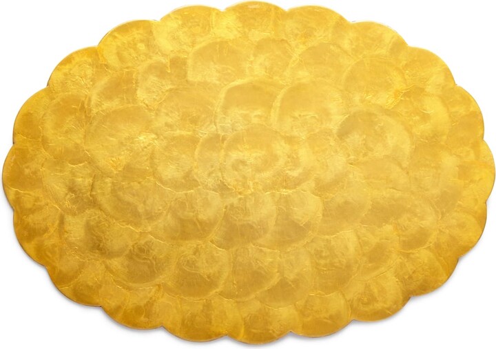 Four 19" x 13" Oval Capiz Shell Placemats - ShopStyle