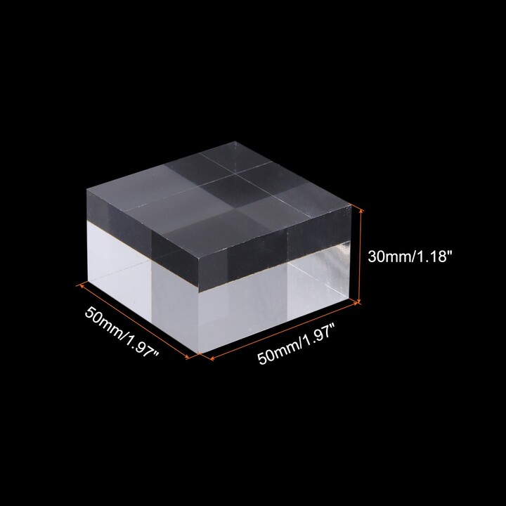 Unique Bargains Jewelry Display Riser, Acrylic Cube Display Stand ...