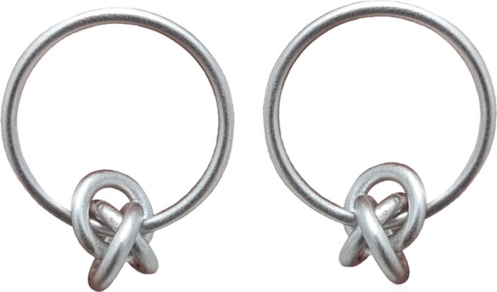 Liminal Women's White Wheel Of Life Rhodium Plated - ShopStyle Earrings