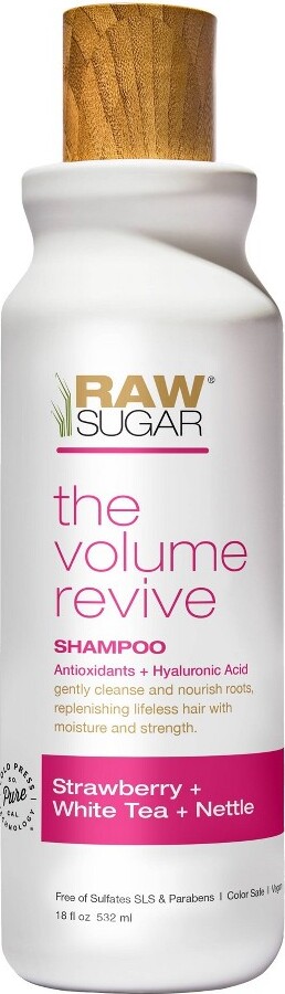 Raw Sugar Volume Revive Shampoo Strawberry + White Tea + Nettle - 18 fl ...