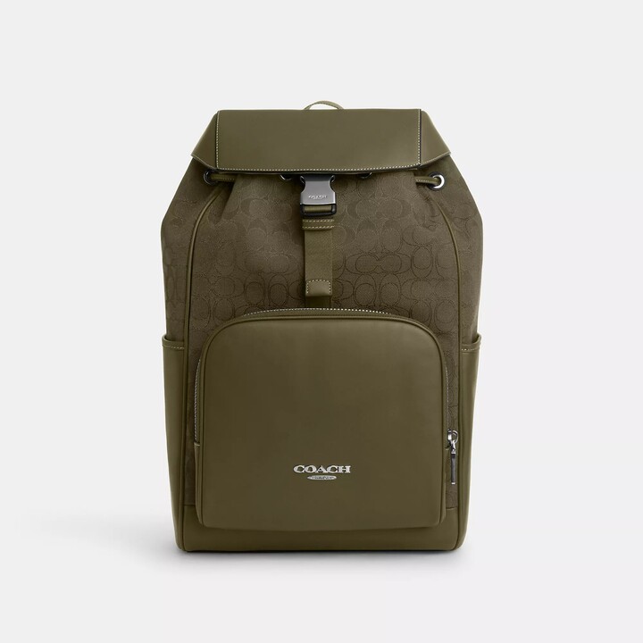 Coach Outlet Racer Backpack In Signature Jacquard - ShopStyle