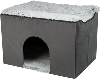TRIXIE Harvey Cave for Cats, Cat Condo, Indoor Cat Cube House, Foldable ...