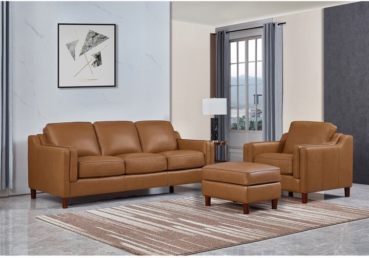 Hydeline Usa Hydeline Bella Top Grain Leather Sofa Set Sofa And Chair