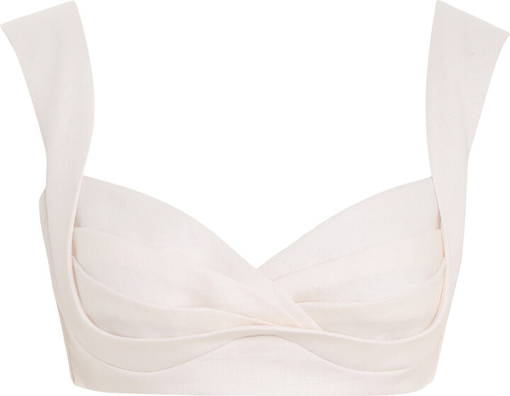 Zimmermann Natura Linen Bra Top - ShopStyle