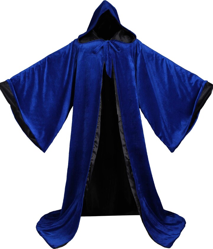 LuckyMjmy Velvet Renaissance Medieval Cloak Cape lined with Satin ...