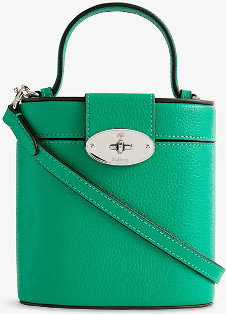 Mulberry Womens Lawn Green Postman’s Lock Structured Leather Vanity ...