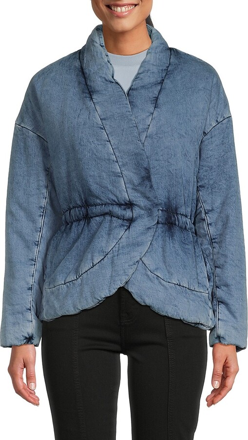 BA&SH Denim Puffer Jacket - ShopStyle