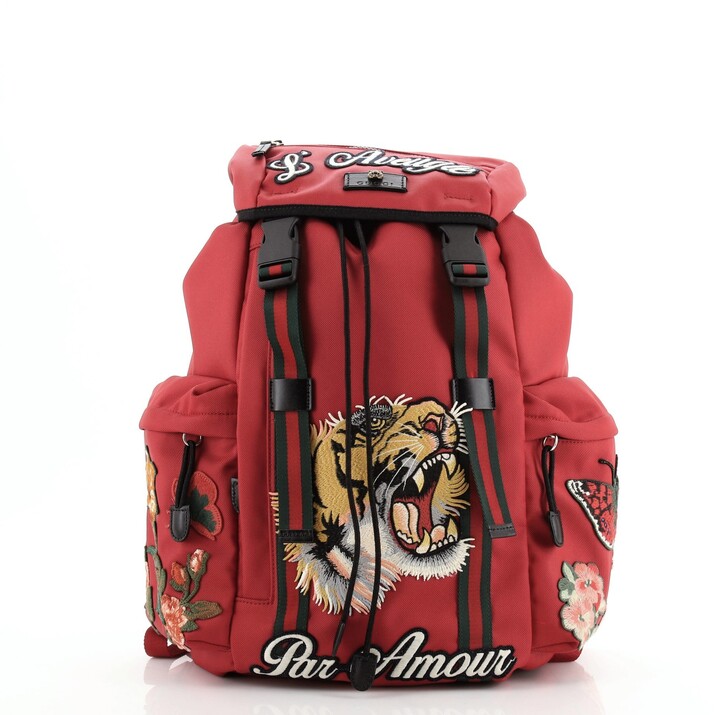 Gucci Techpack Backpack Embroidered Techno Canvas - ShopStyle