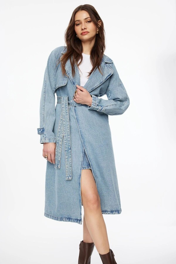 Dynamite Denim Trench Coat - ShopStyle