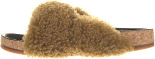 Chloé Shearling Slides - ShopStyle