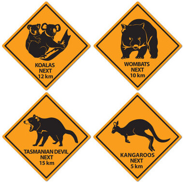 Dakota Fields Outback Road Sign Cutouts - 17" - Pack of 12 - ShopStyle ...