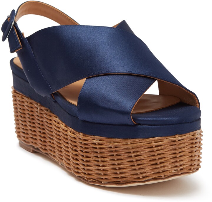 Paloma Barceló Daniela Satin Platform Sandal - ShopStyle