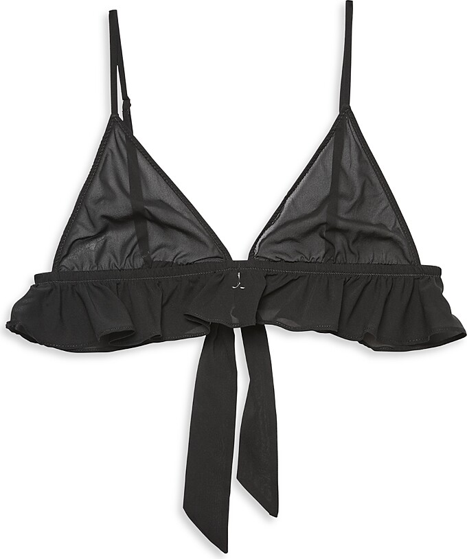 Female Fleur du Mal Luxe Flutter Silk Triangle Bra - ShopStyle