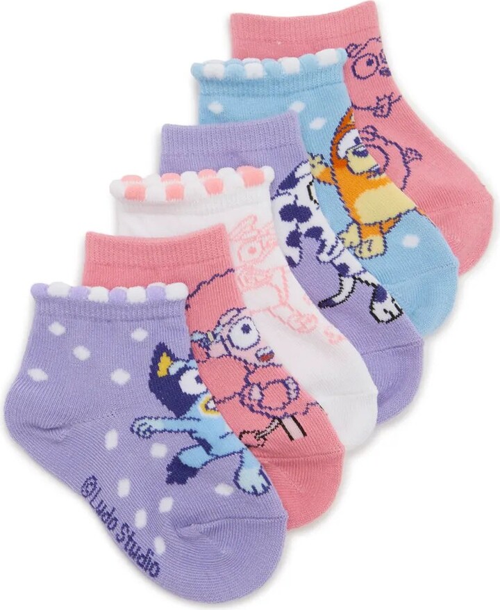 Bluey Bluey Scalloped Kids' Ankle Sock 6 Pack - ShopStyle