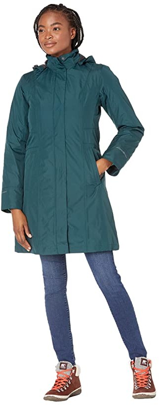 Eddie Bauer Girl On The Go Insulated Trench Coat (Seapine) Women's Clothing - ShopStyle