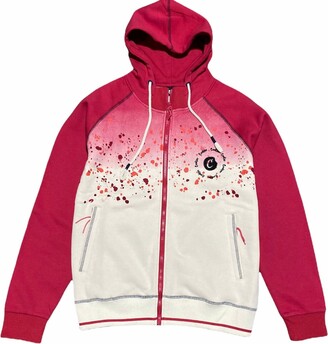 Cookies Men'S Steady Drip Fleece Zip Up Hoodie in Cream/Cardinal Red ...