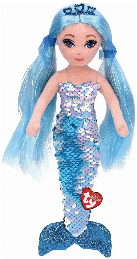 Ty Indigo Aqua Sequin Plush Mermaid - Large 90Cm - ShopStyle