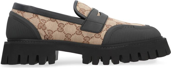 Gucci Gg Fabric Loafers - ShopStyle