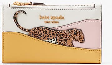 Kate Spade Lucy Leopard Small Slim Bifold Wallet - ShopStyle