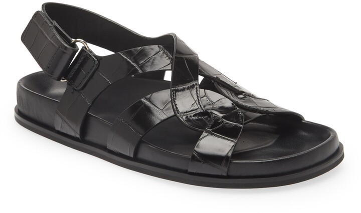 Totême The Chunky Croc Embossed Sandal - ShopStyle