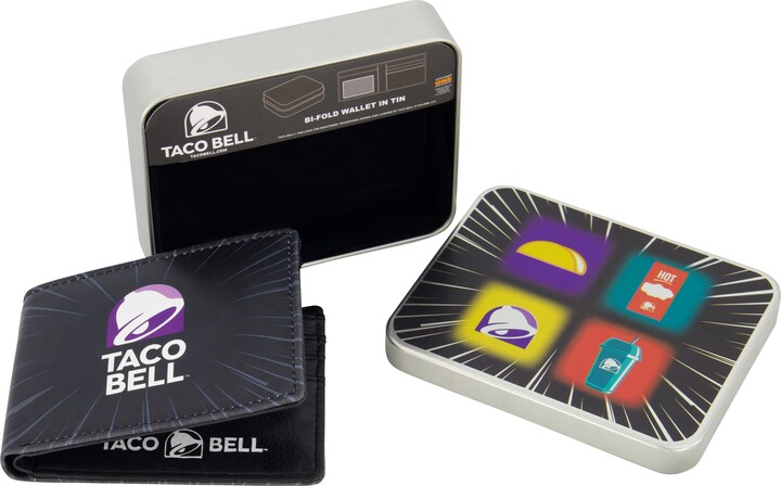 Concept One TACO BELL LOGO Bifold Wallet, Slim Wallet with Decorative ...