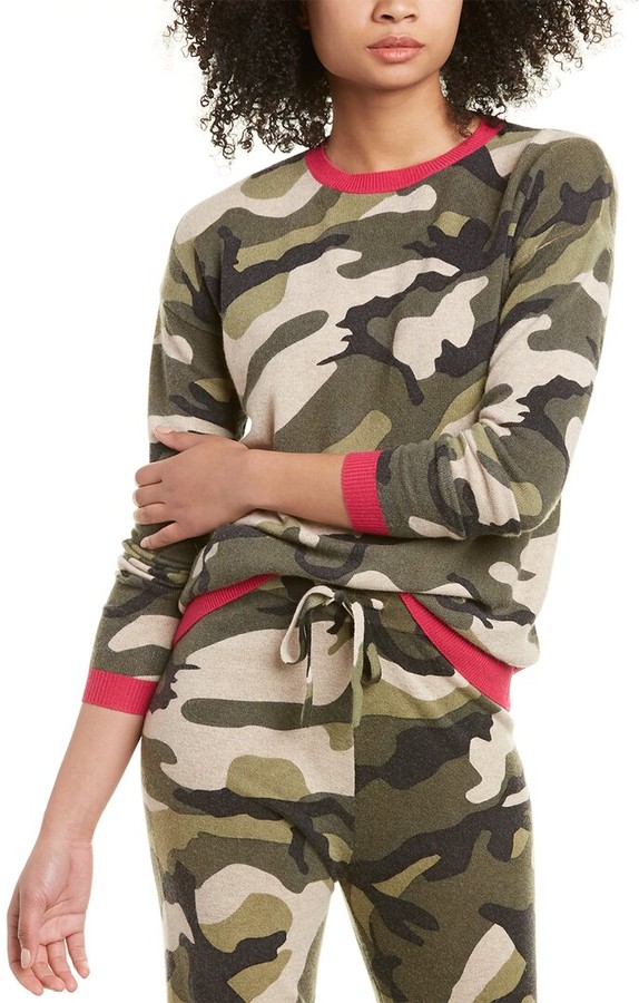 Kier & J Camo Print Cashmere Sweater - ShopStyle