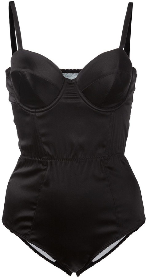 Fleur Du Mal Satin Bullet Bodysuit - ShopStyle Lingerie