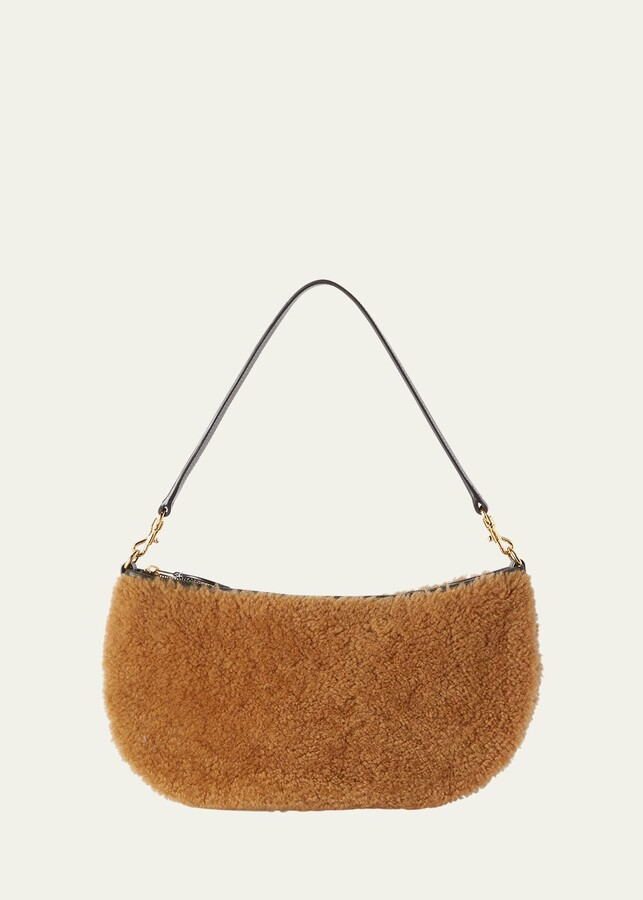 Loro Piana Curly Shearling Shoulder Bag - ShopStyle