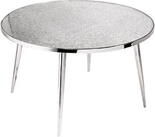 Tree Line Furniture Ariel Coffee Table, Polished Steel Construction ...