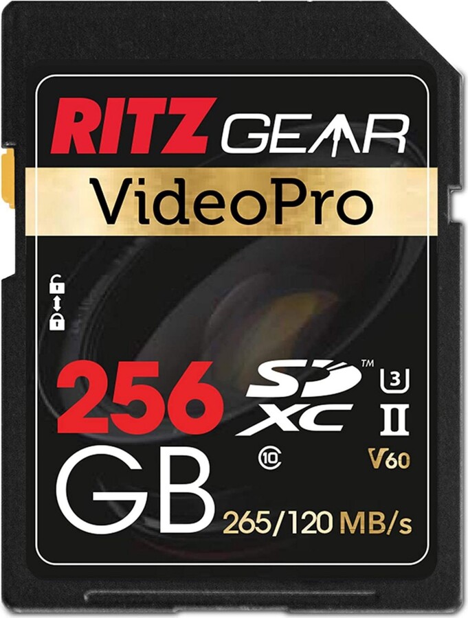 Ritz Gear Extreme Performance Video Pro 256GB 4K 8K Ultra Hd Sd Card ...
