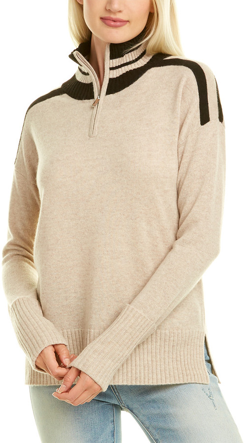 Kier & J 1/2-Zip Cashmere Sweater - ShopStyle