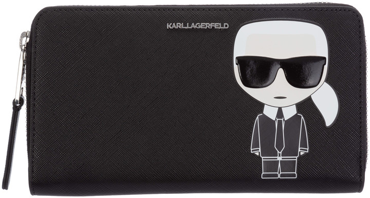 Karl Lagerfeld Paris K/Ikonik Zip-Around Wallet - ShopStyle