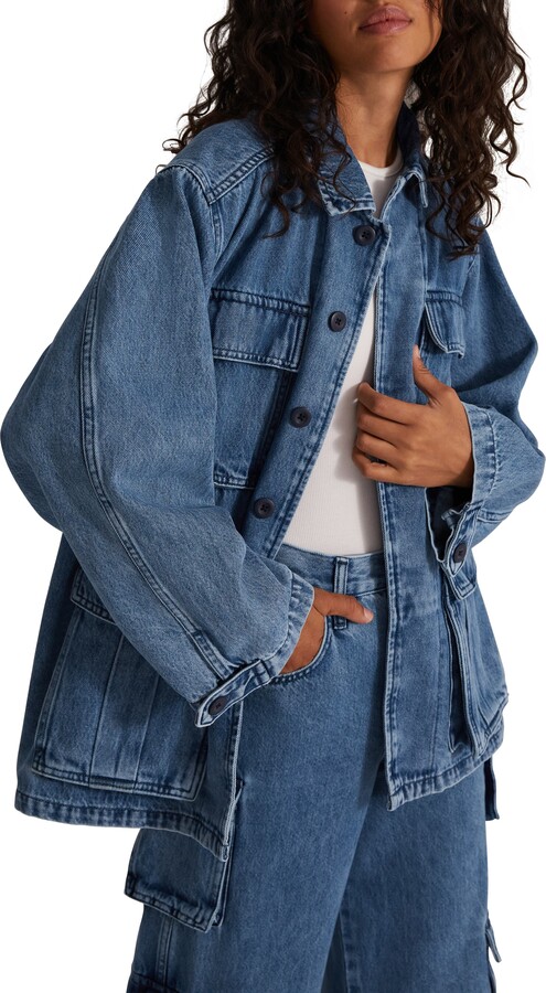 Favorite Daughter The Carly Denim Cargo Jacket - ShopStyle