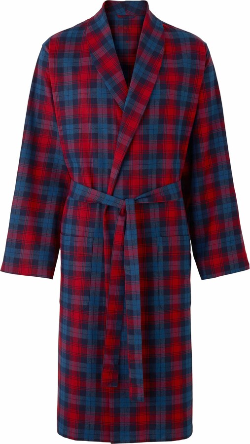 THE SAVILE ROW COMPANY LONDON Men's Brushed Cotton Bathrobe Dressing ...