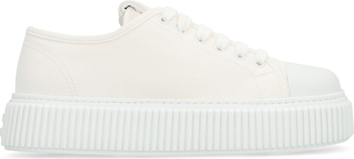 Miu Miu Fabric Low-top Sneakers - ShopStyle